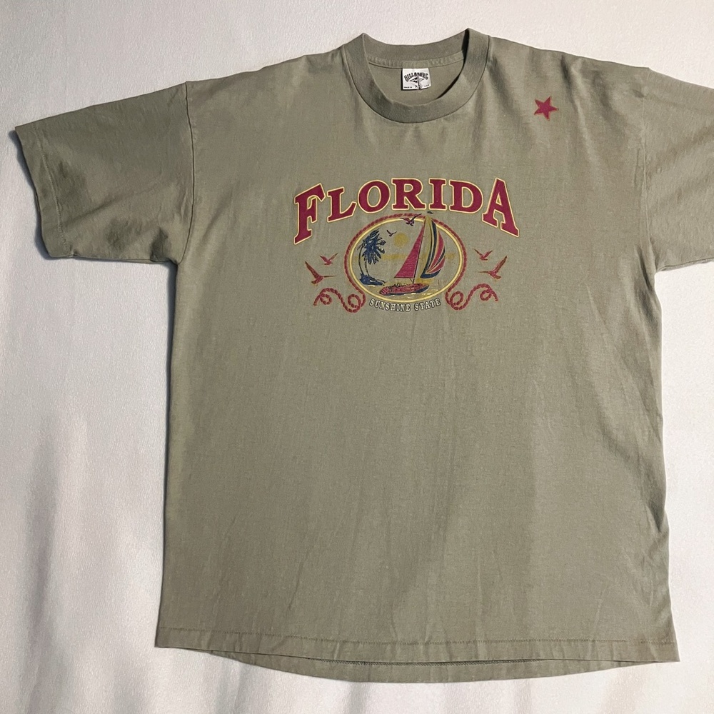 Vintage Billabong Florida Sunshine State Boat Logo T-… - Gem
